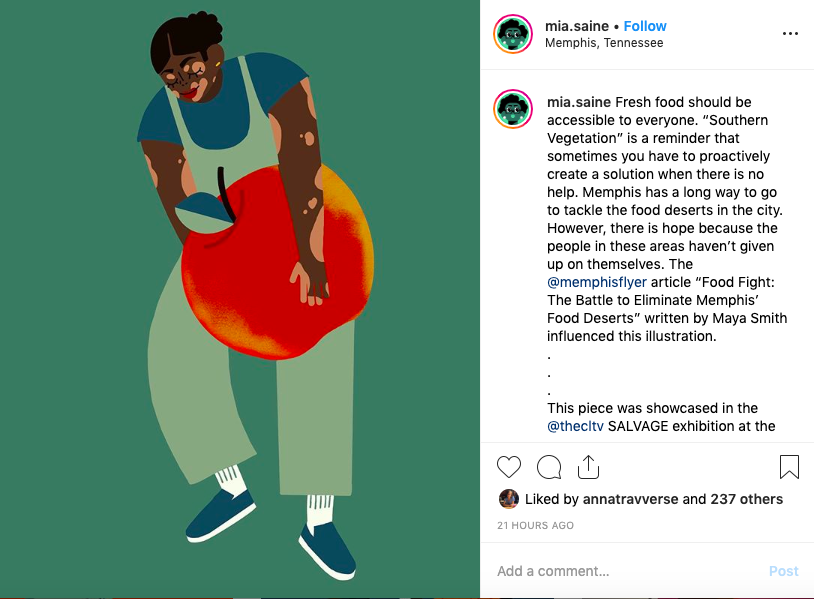 Memphis Flyer | Artist Mia Saine Inspired by Flyer Cover Story