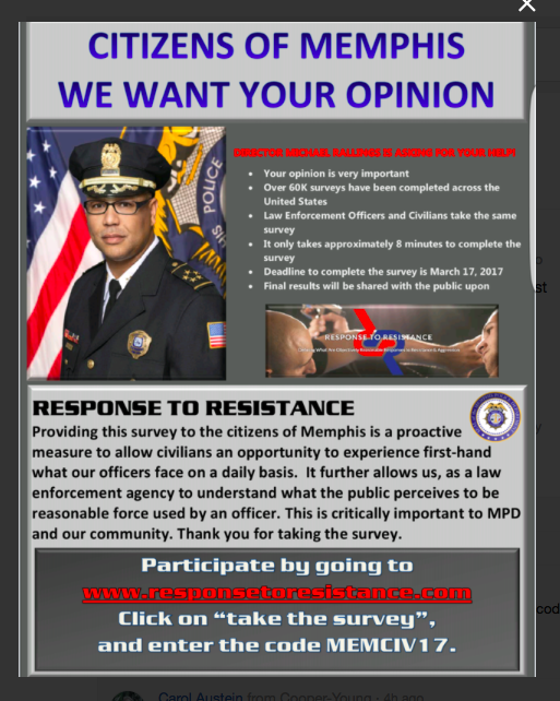 Memphis Flyer | Wanted: MPD Seeks Public Input on Use of Force